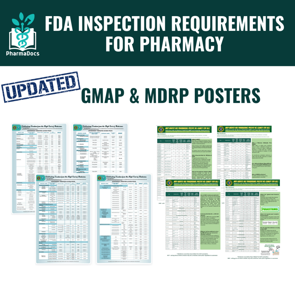 UPDATED GMAP & MDRP for PHARMACY (UPDATED CLEAR FONTS) | Shopee Philippines