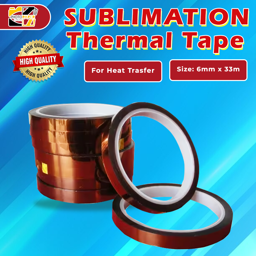 Thermal Tape 6mm Size Heat Resistant Sublimation Tape for Heat Transfer ...
