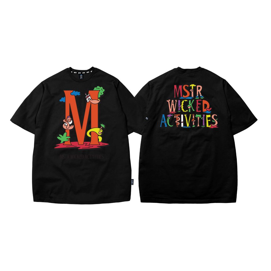 MSTR CO. - ACTIVITIES COLLECTION "MWA" Embossed Men T-Shirt (Black ...