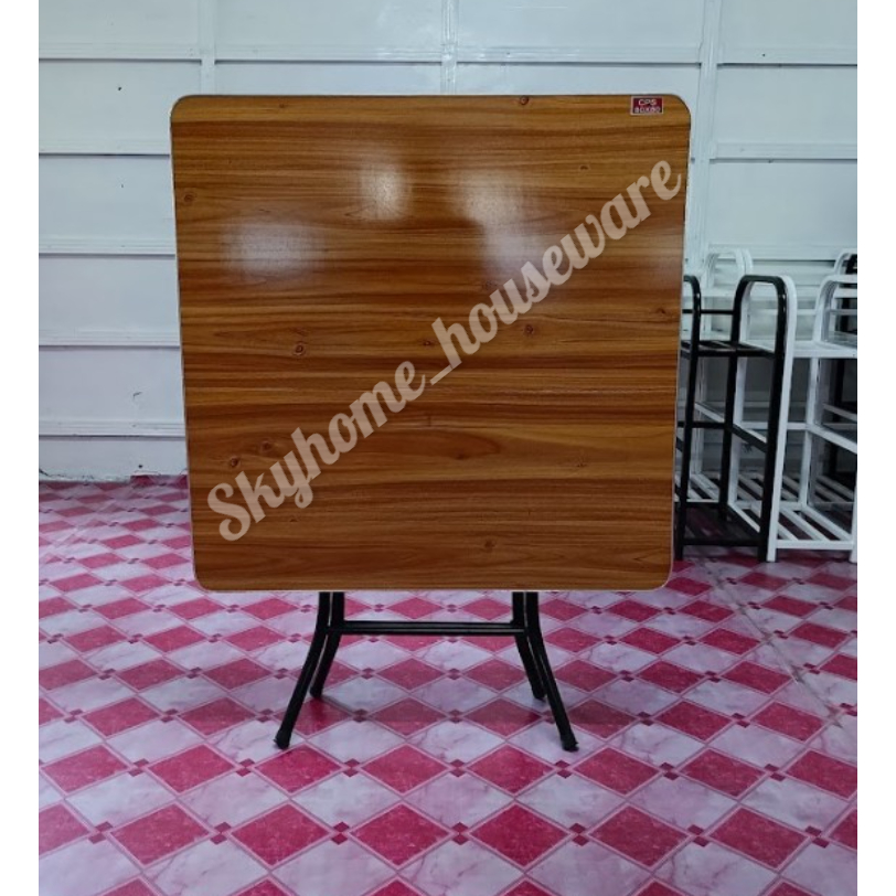 (CPS 80X80) WOOD Folding Table with PLASTIC Siding (1PC per transaction ...