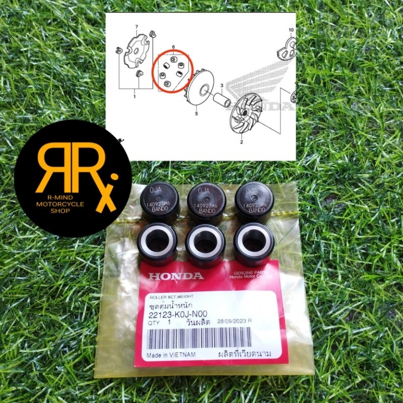 GENUINE GENIO - BEAT FI V3 ( FLY BALL 15g ) ROLLER SET WEIGHT | Shopee ...