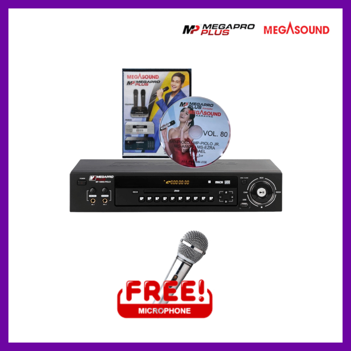 Megapro Plus MP-100NS PIOLO DVD Karaoke Player with Free Microphone | Shopee Philippines