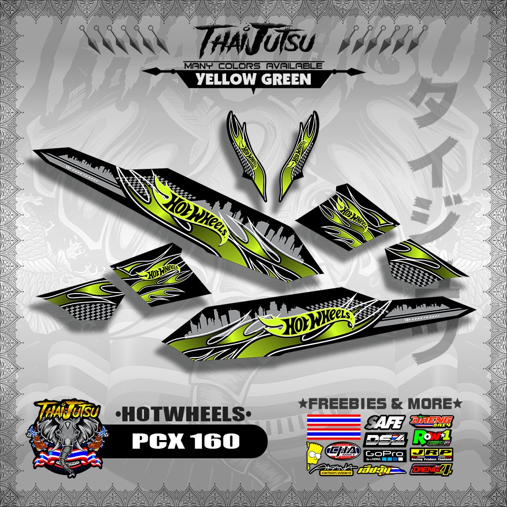 PCX 160 DECALS ( NEW HOTWHEELS )【ThaijutsuStickers】 | Shopee Philippines