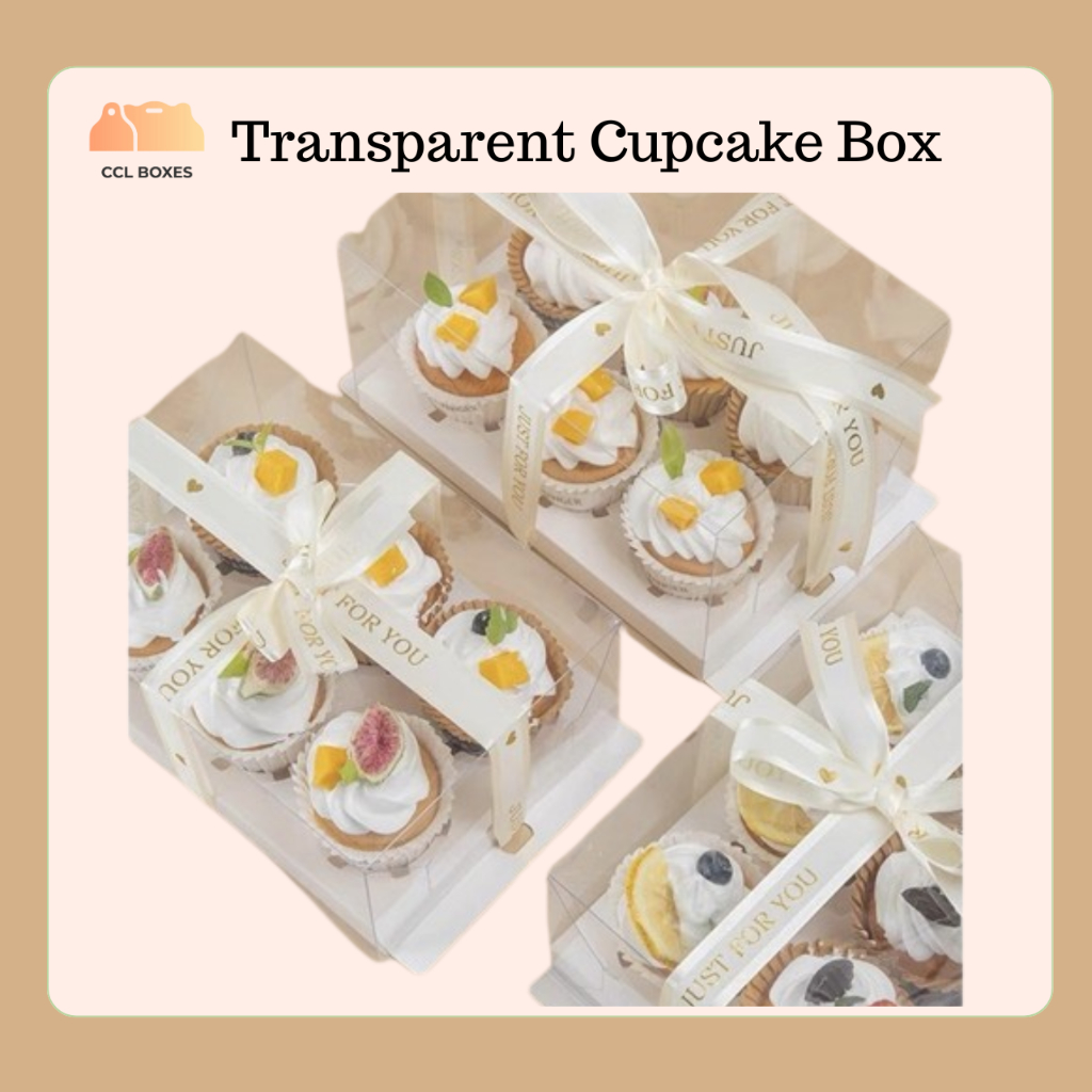(10 PCS) Acetate Cupcake Box 4 Holes & 6 Holes Pastry Box | Shopee ...