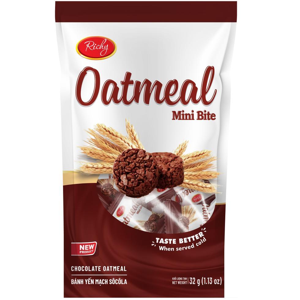 Richy Oatmeal Chocolate Mini Bite 32g | Shopee Philippines