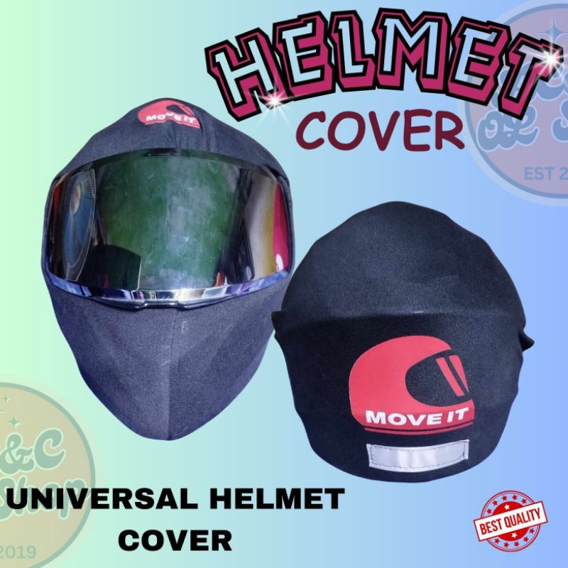 MOVE IT BLACK HELMET COVER | Shopee Philippines