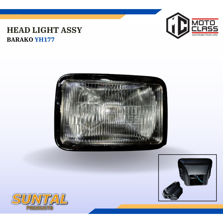 SUNTAL HEAD LIGHT ASSY BARAKO YH177 | Shopee Philippines