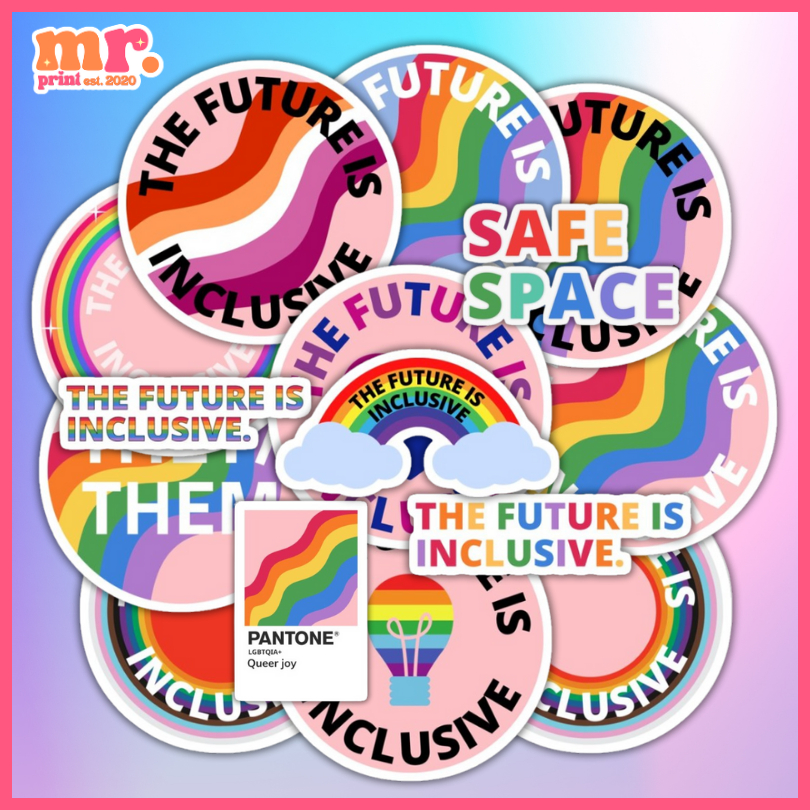 THE FUTURE IS INCLUSIVE VOL 1 STICKER PRIDE LGBTQIA+ WATERPROOF ...