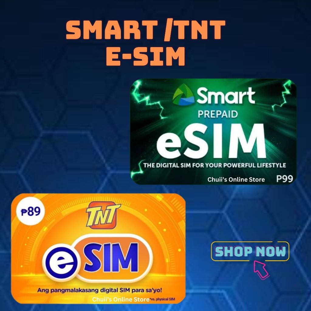 SMART AND TNT E-SIM ( BRAND NEW SEALED) | Shopee Philippines
