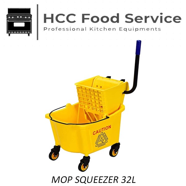32L Mop squeezer Bucket w/ Wringer and Casters for Janitorial Use Heavy ...