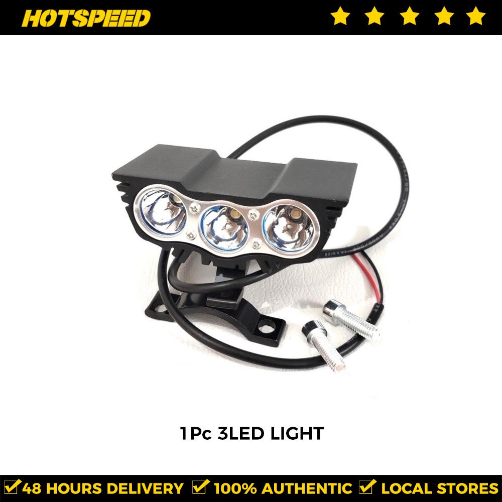 Hotspeed Tri Star Led Mini Driving Light For Motorcycle Super Bright