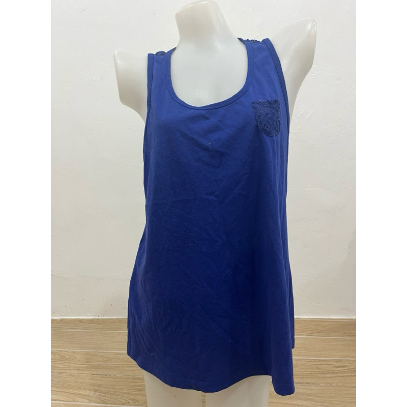 Personal Preloved Blue Sando/Tanks/Sleeveless Pambahay | Shopee Philippines