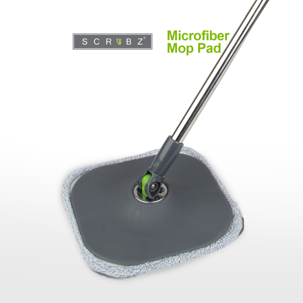 SCRUBZ Microfiber Square Spin Mop Cleaning Material Made of ...