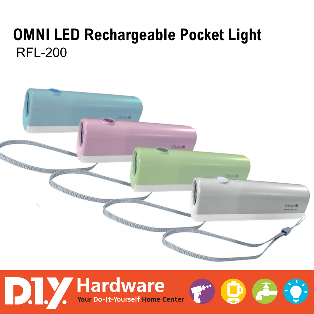 OMNI LED Rechargeable Pocket Light - RFL-200 | Shopee Philippines