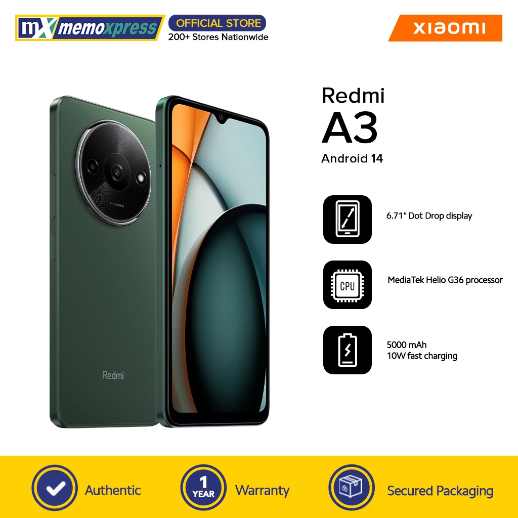 Xiaomi Redmi A3 4GB RAM - 128GB ROM | Smartphone | Shopee Philippines