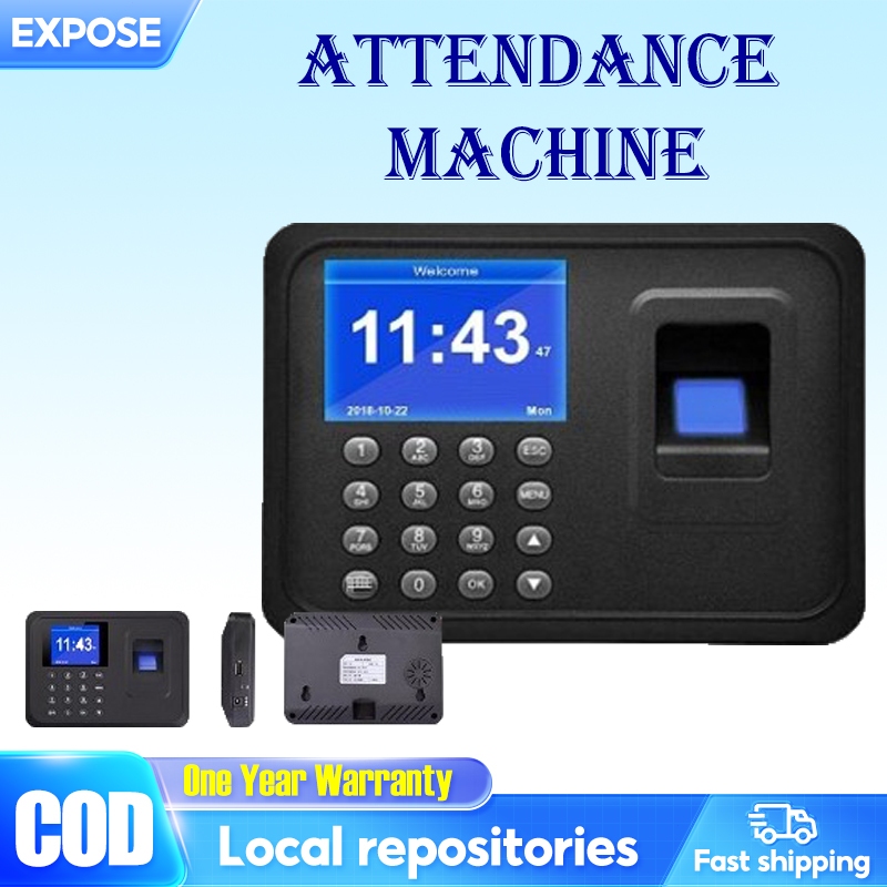 Fingerprint Attendance Machine Fingerprint USB TFT Screen Biometric ...