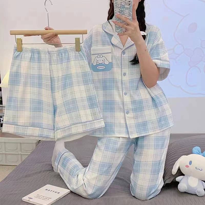 3in1 Korean Terno Prints Shortsleeves Shorts/Pajama Terno Sleepwear Set ...