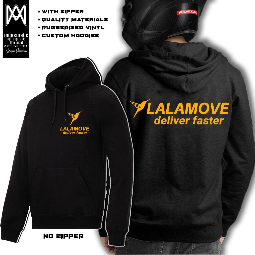 Motor Riders Lalamove logo Hoodie Jacket with zipper Motorclubs designs ...