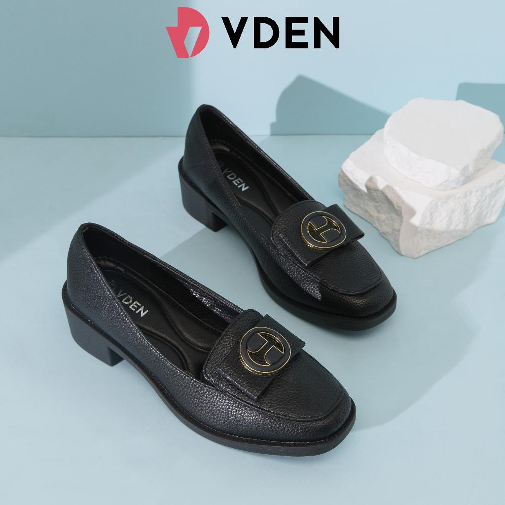 VDEN Square Toe block heel Loafer Shoes 899-168 (4.5 cm/1.4 inch heels ...
