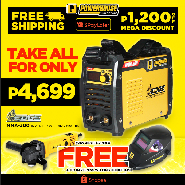 Powerhouse 300A Inverter Type Welding Machine EDGE Welder Weld with ...