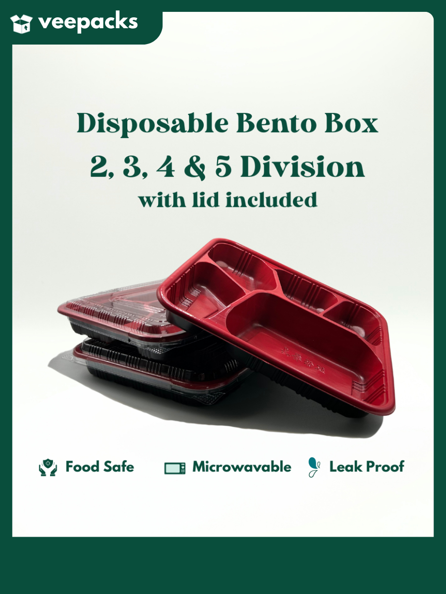 [500pcs] Bulk Order Disposable Bento Boxes (lid included, 2, 3, 4, 5 ...