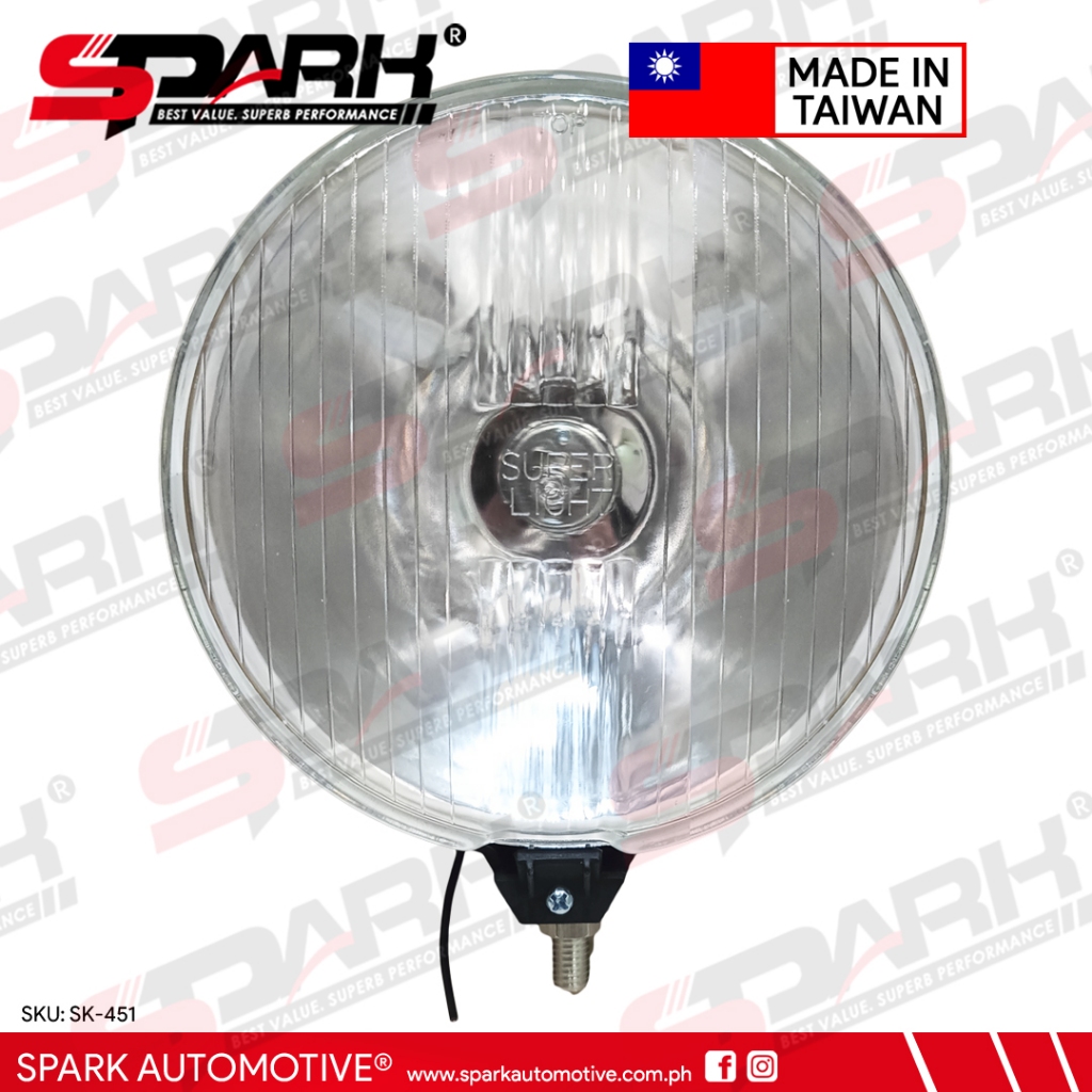 Fog Lamp 5-1/2 inchces Halogen Fog Light Round Glass Lens w/ Cover for ...