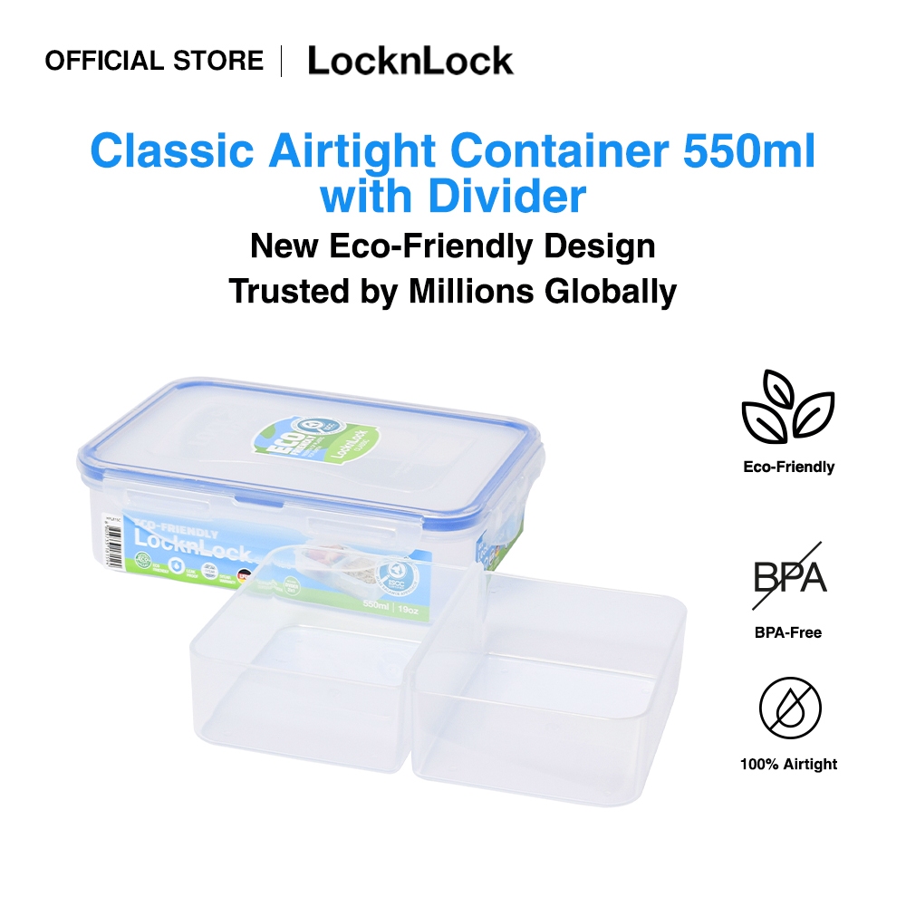 LocknLock Eco-Friendly Classic Airtight Rectangular Food Container w ...