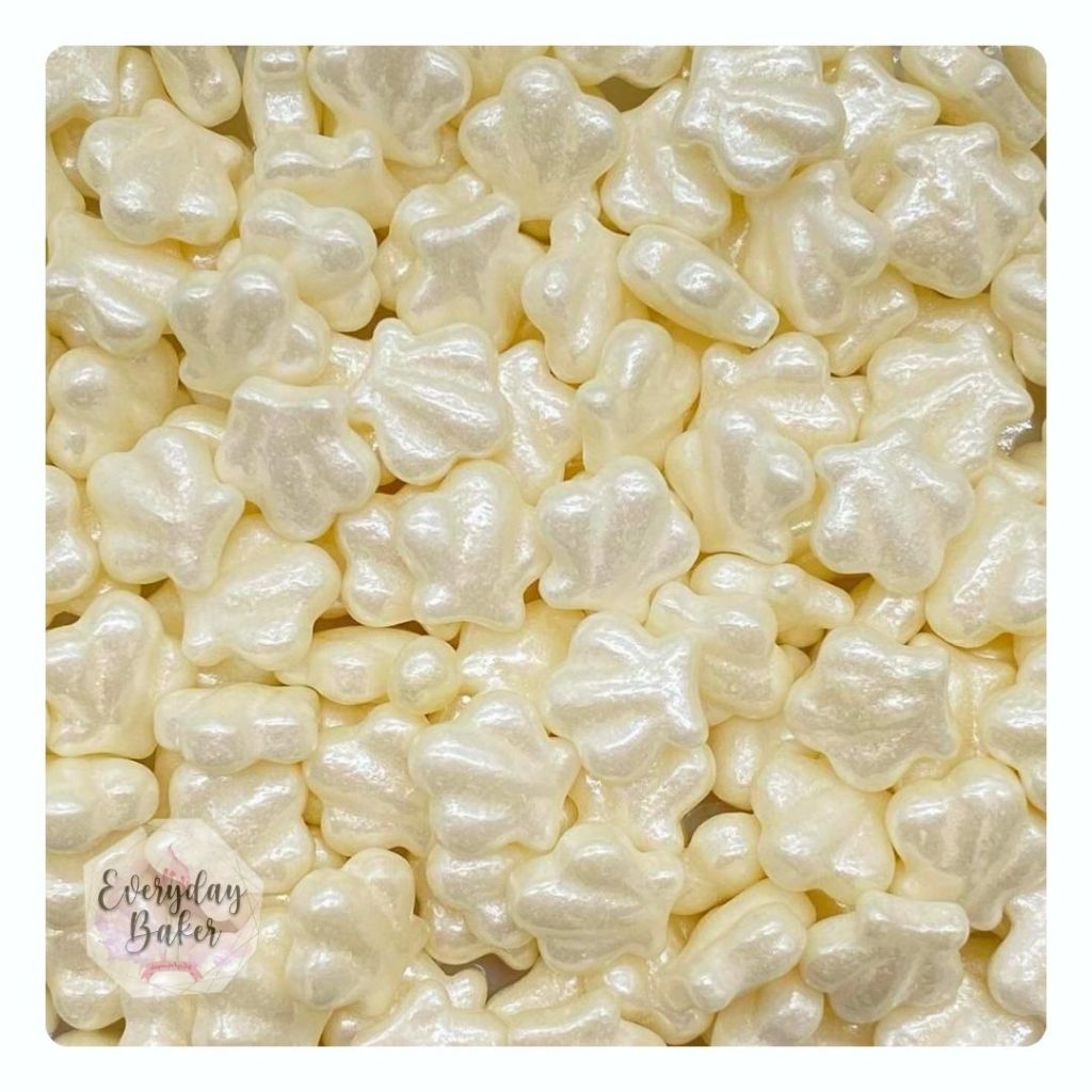 EVERYDAY BAKER - (Pearl White) Confetti Sprinkles 50 grams Edible ...