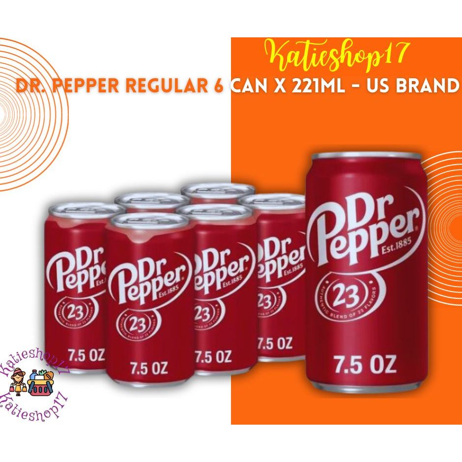 Dr. Pepper Regular 6 can x 221ml - US brand | Shopee Philippines