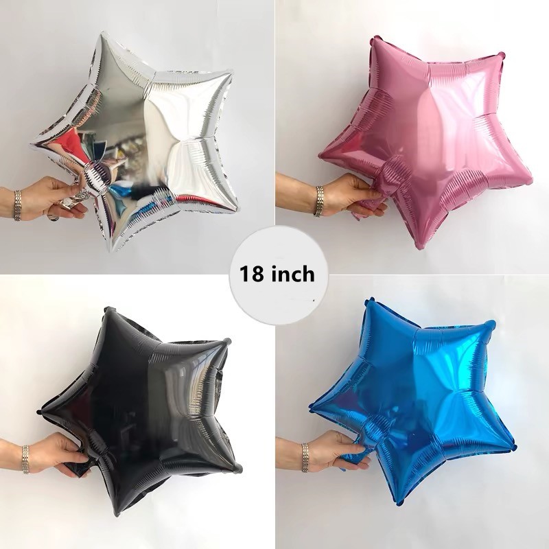 18 inch pentagonal aluminum film balloon star balloon Birthday Party ...