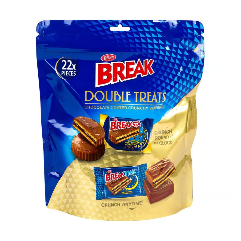 Tiffany Quanta Break Double Treats Chocolate Coated Wafer 286g | Shopee ...