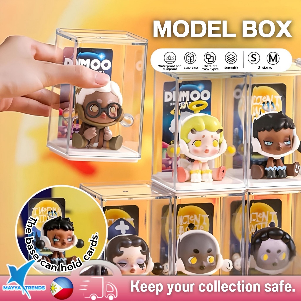 Action Figure Display Stand Dustproof Storage Box Popmart Blind Box ...