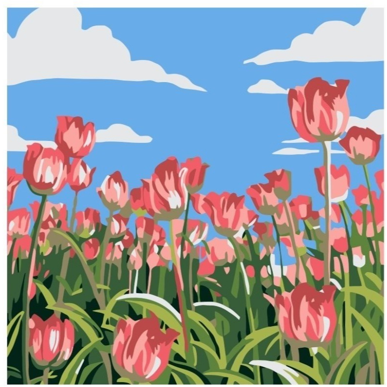 20*20 cartoon char Framed Digital Painting Pagpipinta DIY Canvas ...