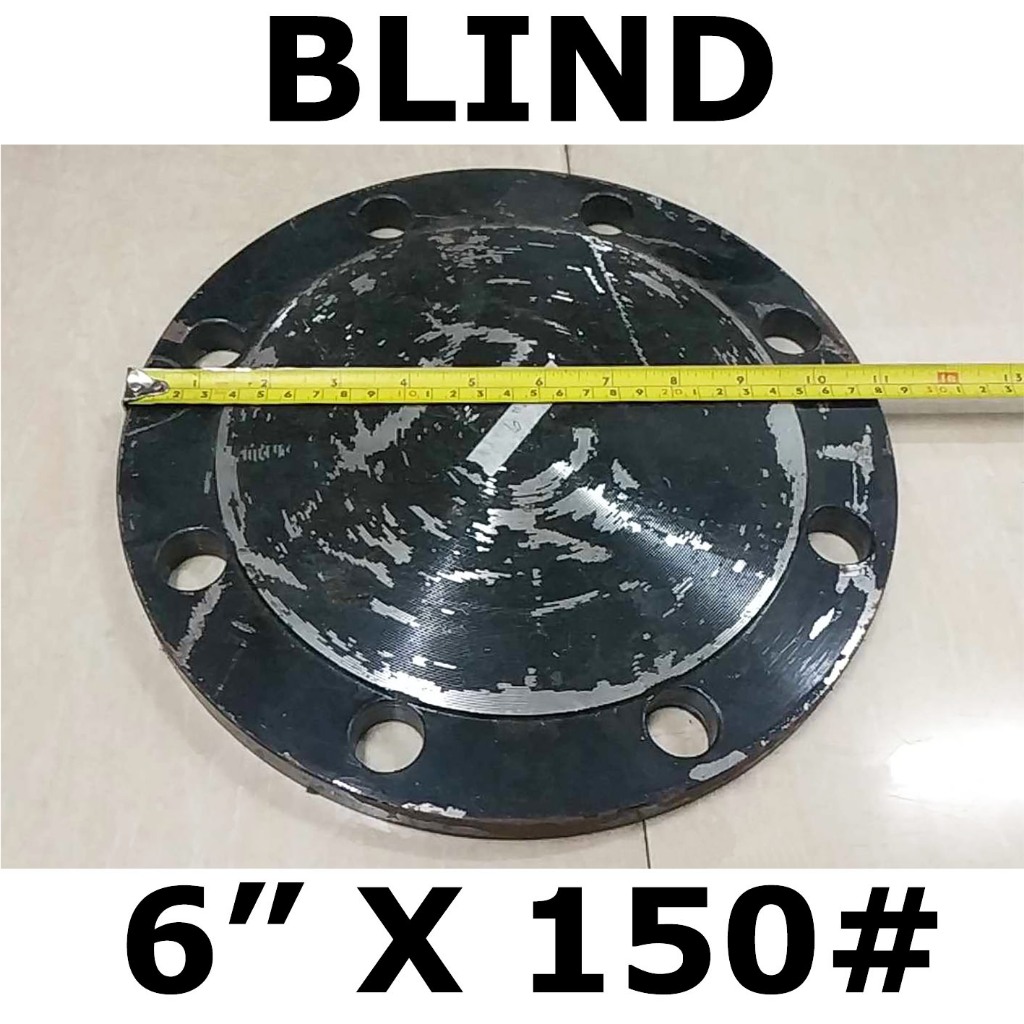 BI BLIND FLANGE 6" X 150# BLACK IRON === BLIND FLANGE 6" X 150 ...