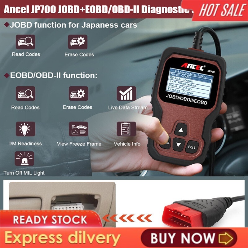 OBD2/JOBD/EOBD Scanner For Honda/Toyota/Nissan/Mitsubishi/Suzuki Clean ...