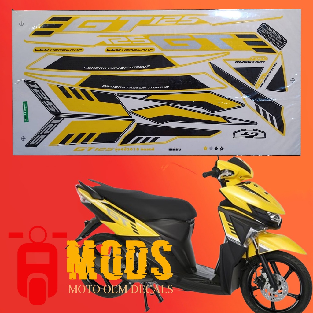 YAMAHA MIO SOUL i 125 ORIGINAL THAILAND MADE Stock Decal/Sticker ...