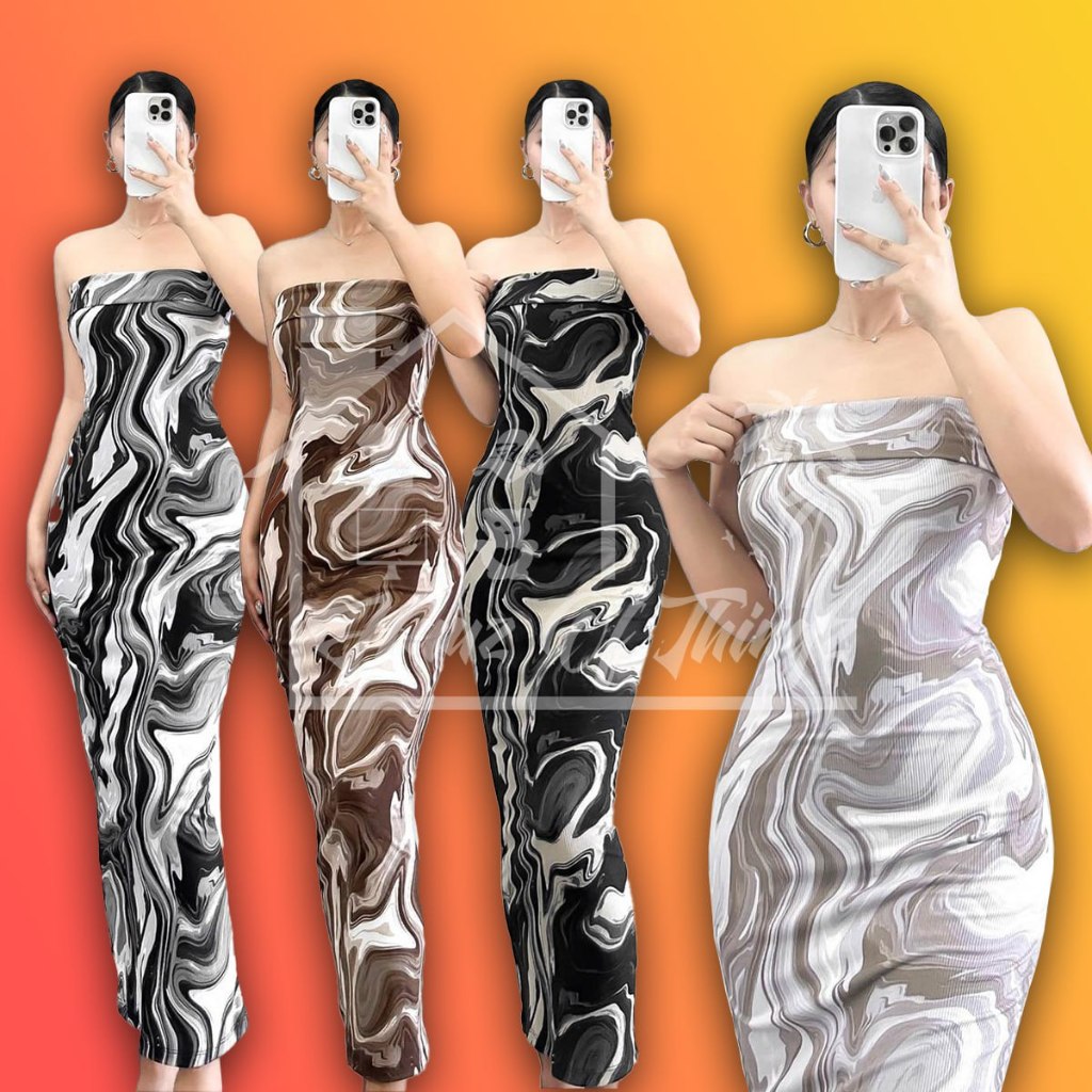 HOTZ Gale Tube Bodycon Maxi Minimalist Dress XS - MEDIUM | Shopee Philippines