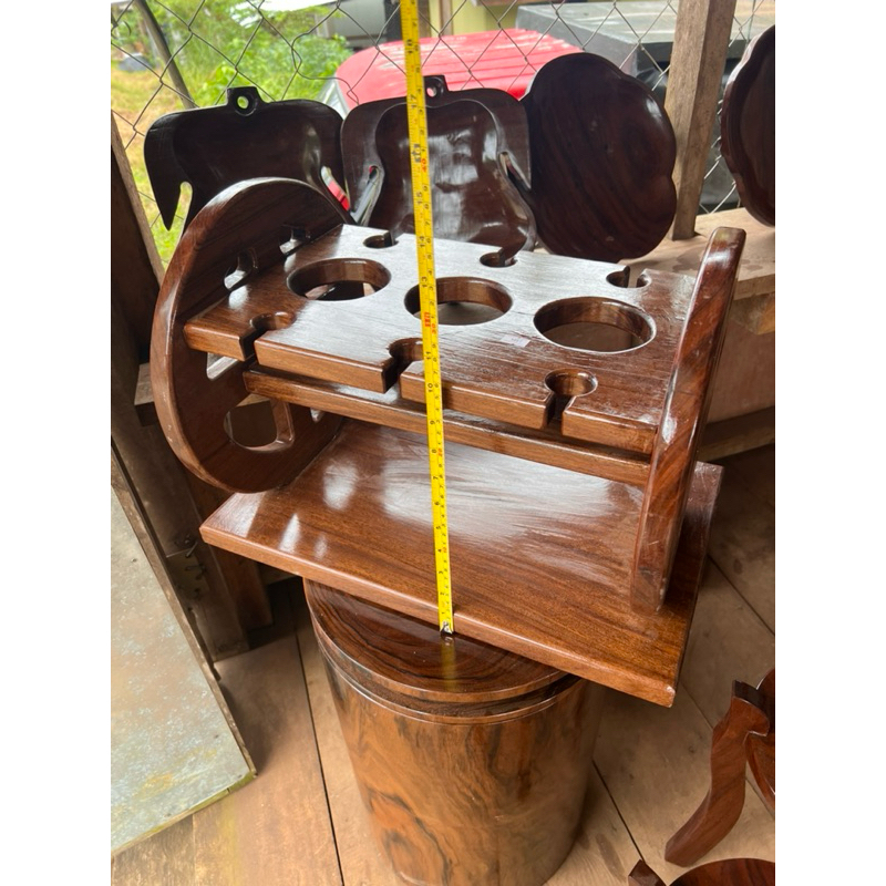 wine rack wheel design Magkuno wood | Shopee Philippines