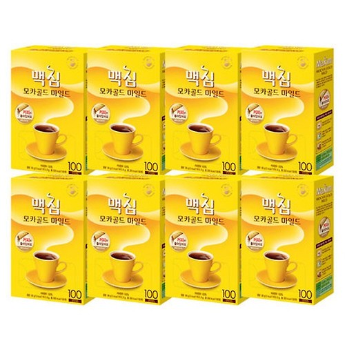 Maxim Mocha Gold Mild Korean Coffee Mix 100 Sticks x 8box | Shopee ...