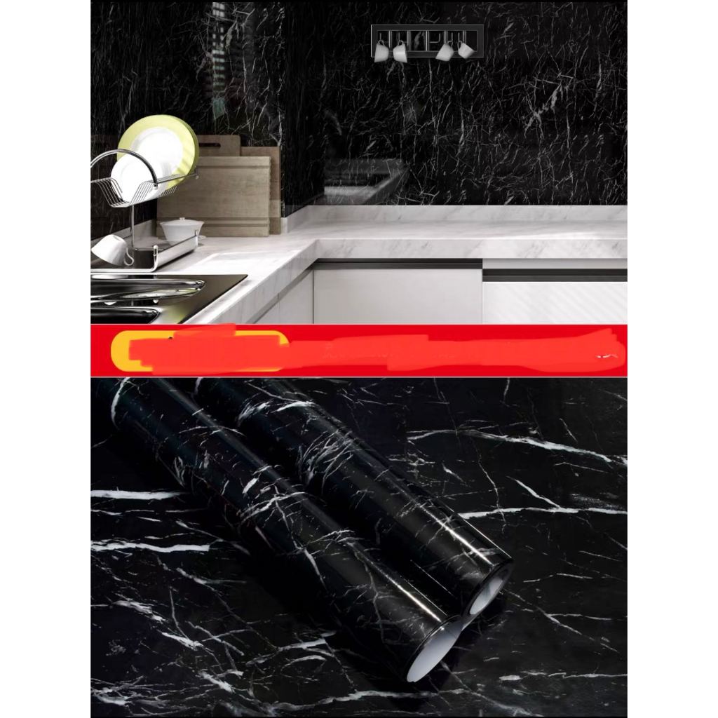 Green Marble Wallpaper Self Adhesive Stickers Kitchen Cabinet ...