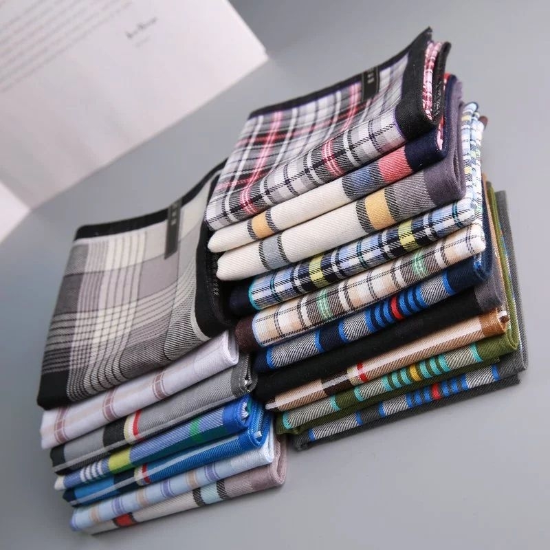 12 piecesCanon Handkerchiefs for men Checkered cotton | Shopee Philippines