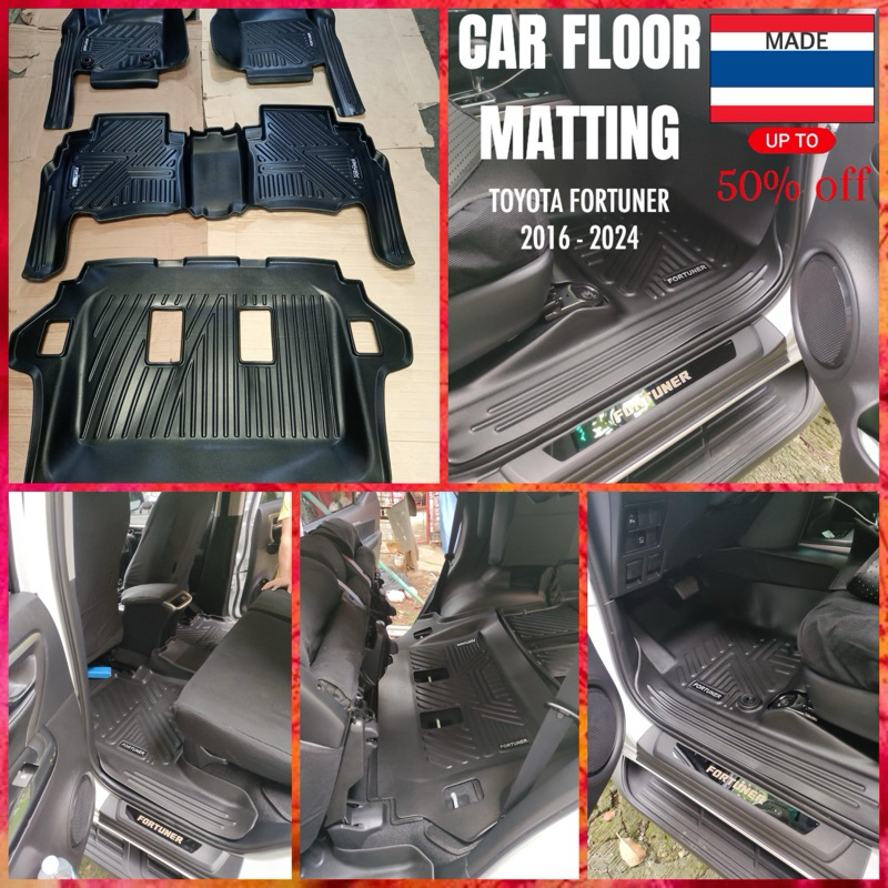 Toyota Fortuner 2016 - 2024 Deepdish Matting with Extension | Shopee ...