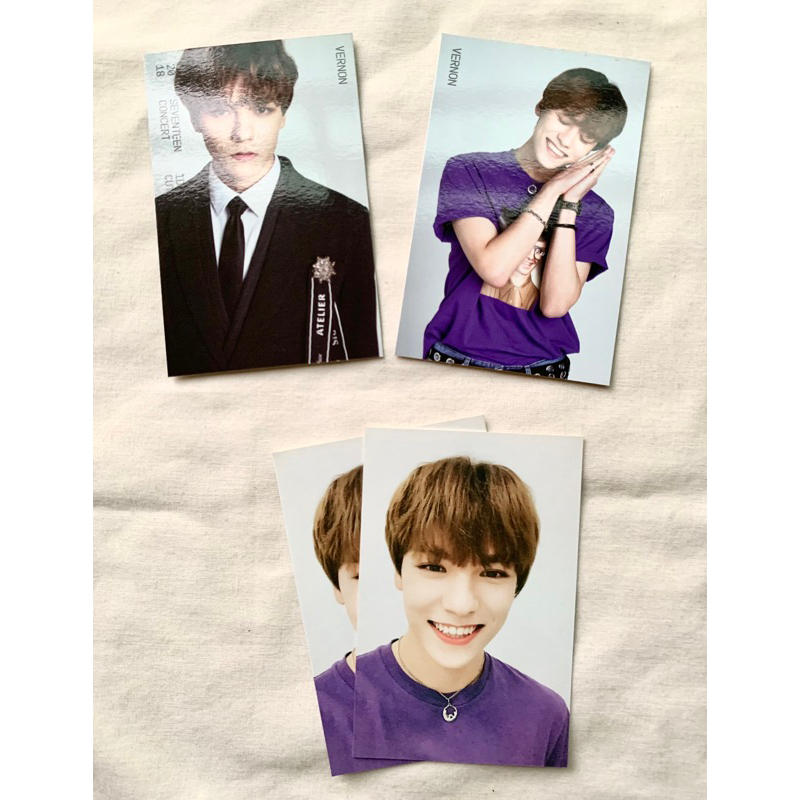 Official SVT Seventeen Vernon Ideal Cut Cards KR Trading Card | Shopee ...
