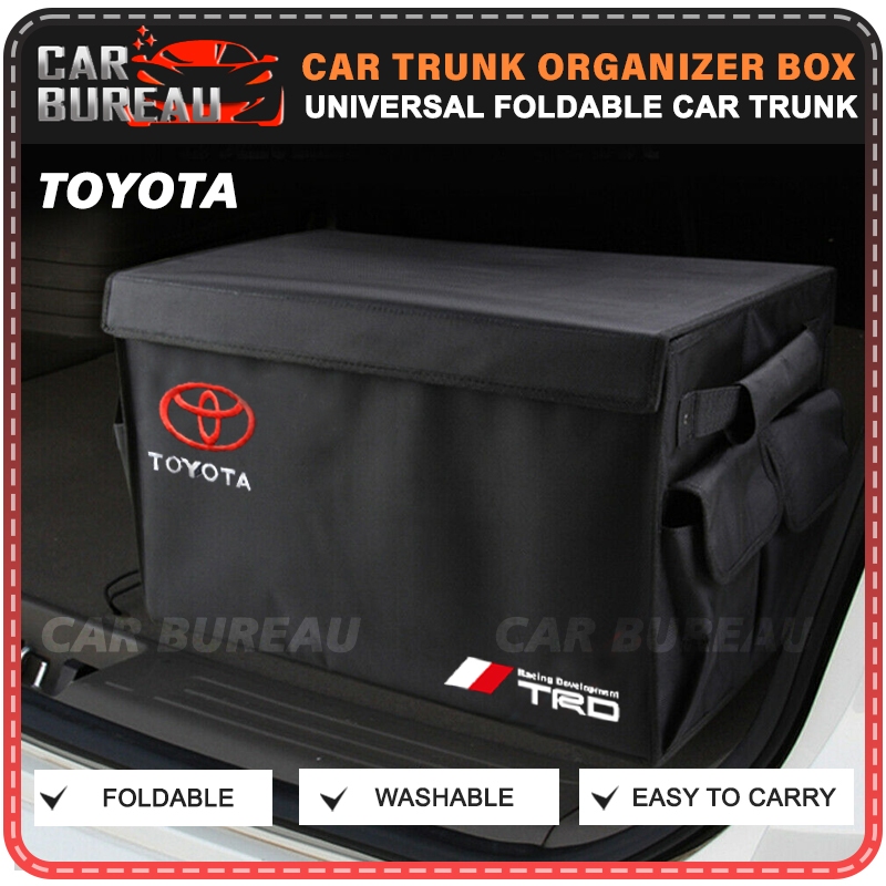 For TOYOTA TRD Car Trunk Foldable Storage Box Car Storage Box multi ...
