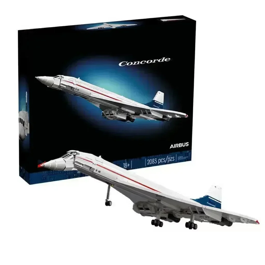 NEW Concorde Airbus Building Blocks Technical 105CM AirPlane Model ...