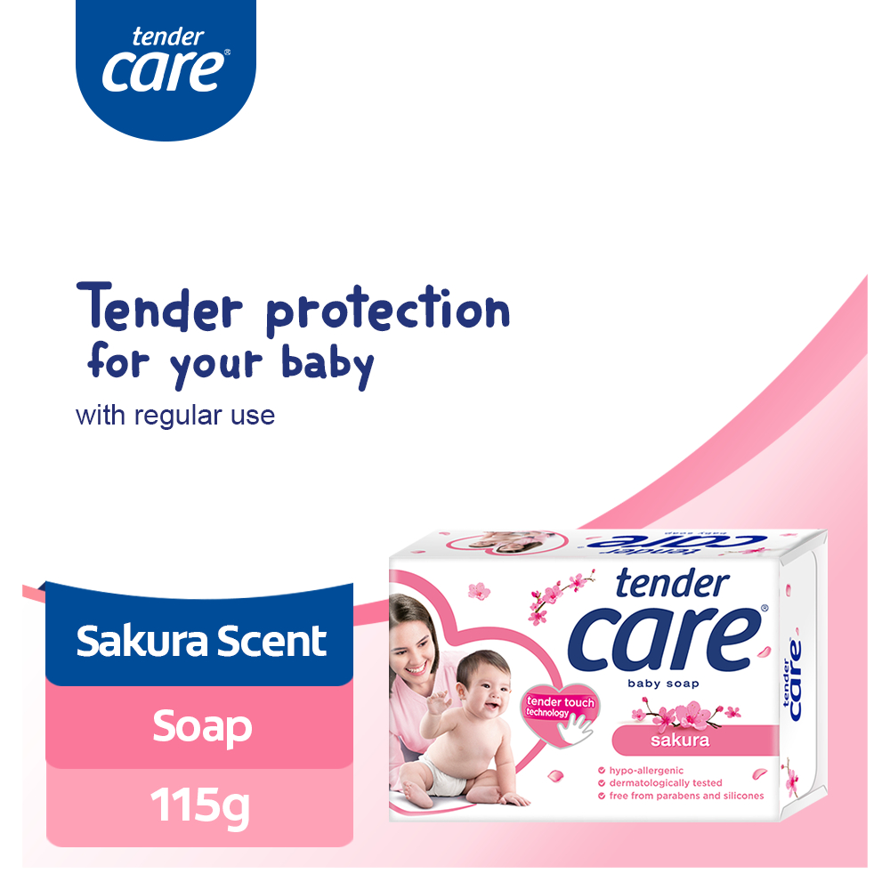 Tender Care Hypoallergenic Baby Soap Sakura 115g | Shopee Philippines