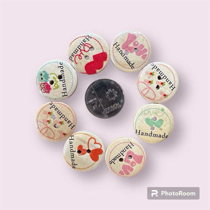 10 pcs Handmade Cute Wooden Button | Shopee Philippines