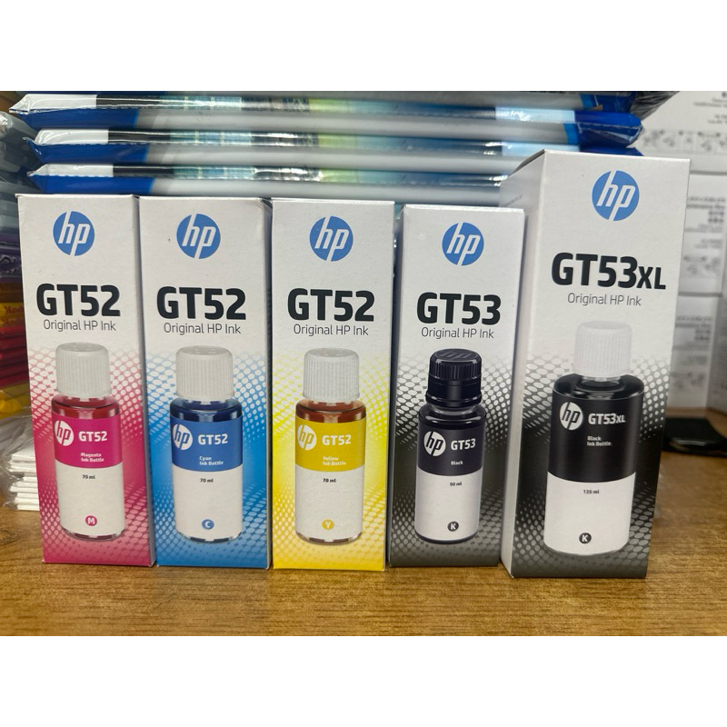 HP Original GT53 /GT51 Black + GT52 CMY Set Of 4units Ink Bottle For HP ...