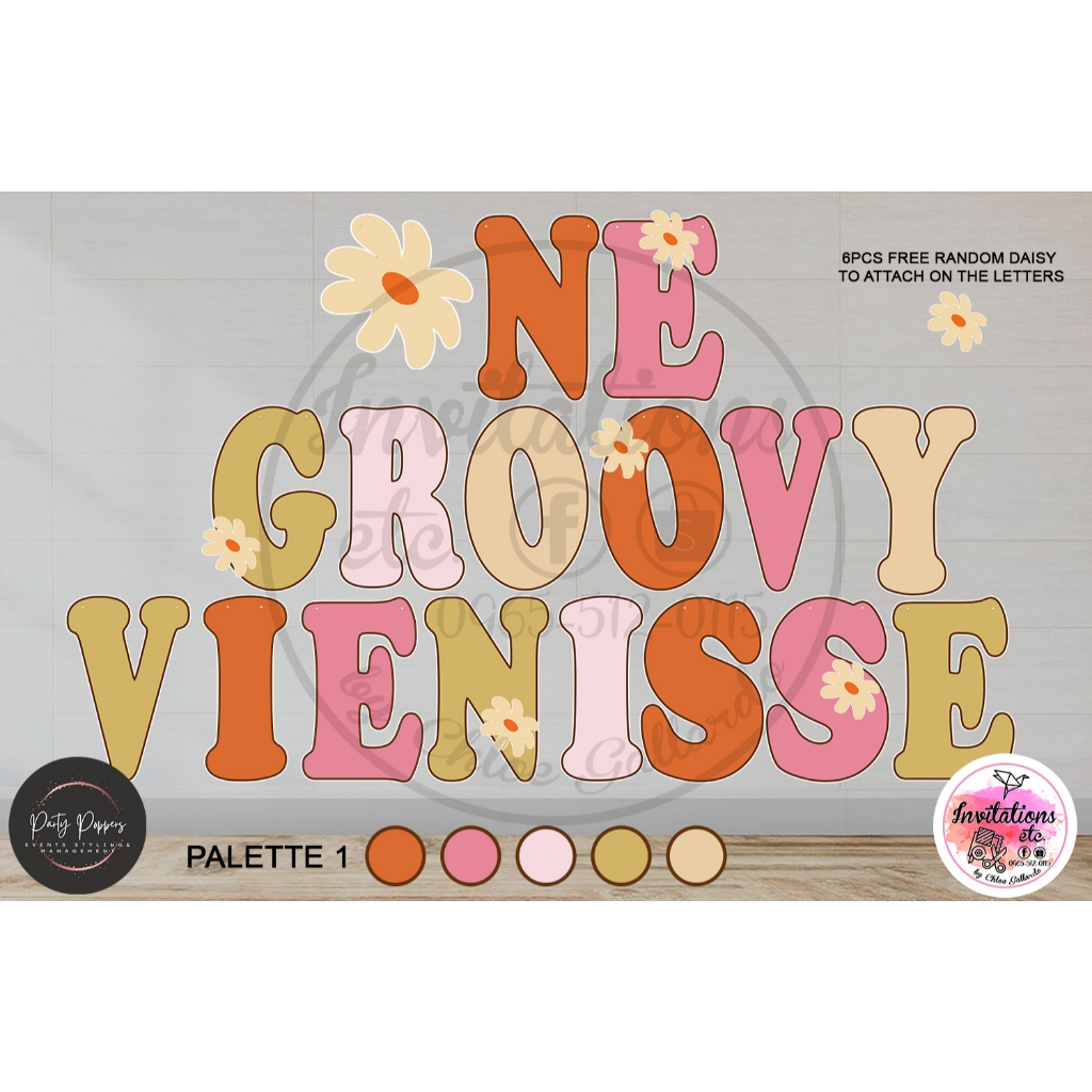 Daisy Groovy Customized Name Banner with Strings Included | Shopee ...