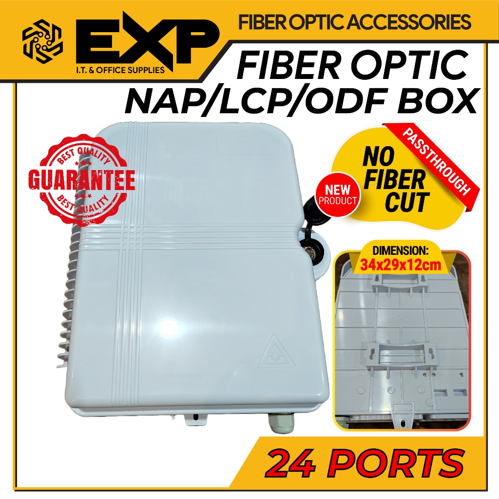 FIBER OPTIC NAP BOX | ODF BOX | LCP BOX | 24 PORTS WHITE | BLACK ...